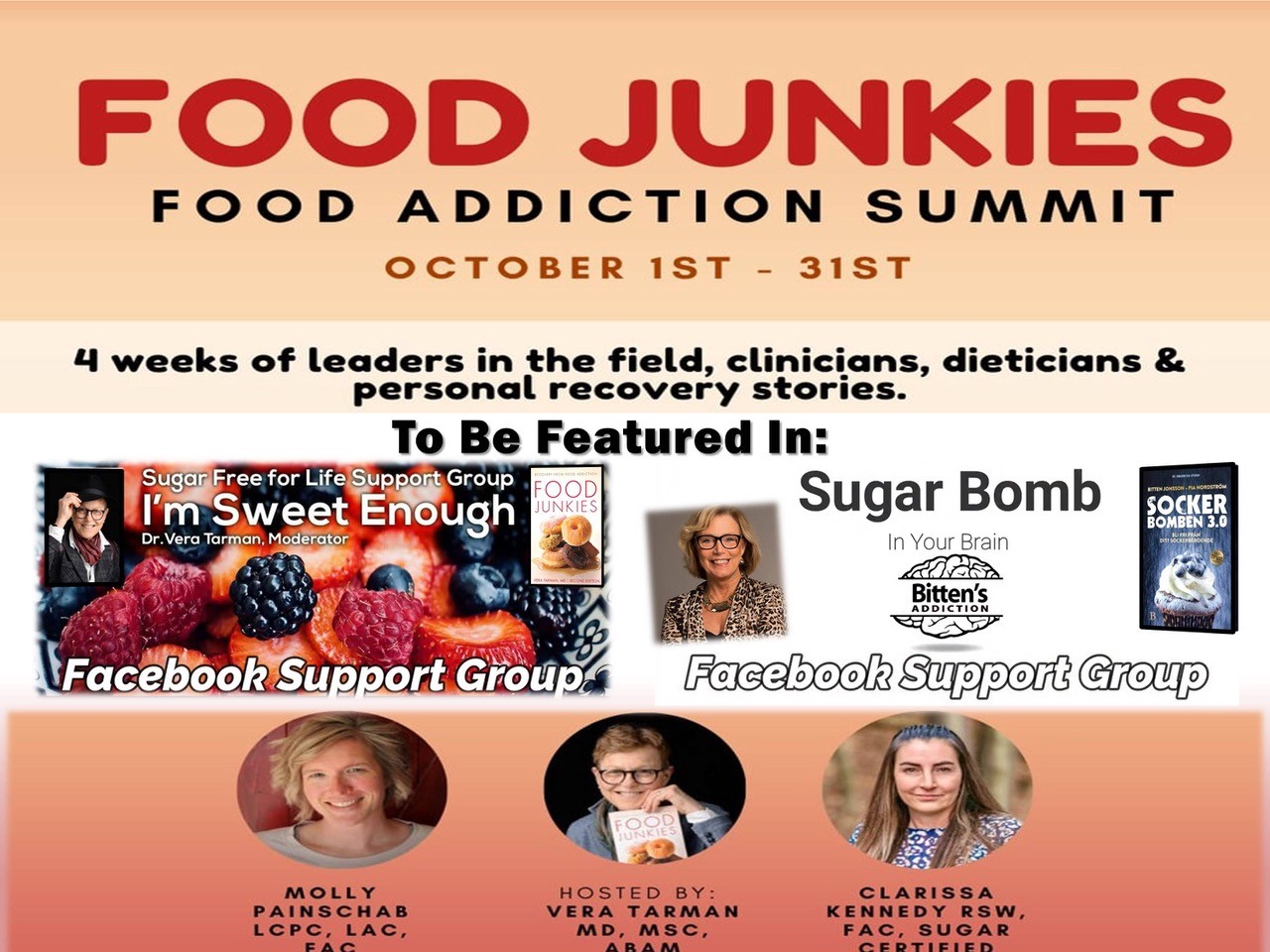 Food Junkies, Food Addiction Summit, October 1st - 31st | Addictions ...